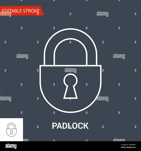 Padlock Icon Thin Line Vector Illustration Stock Vector Image And Art Alamy