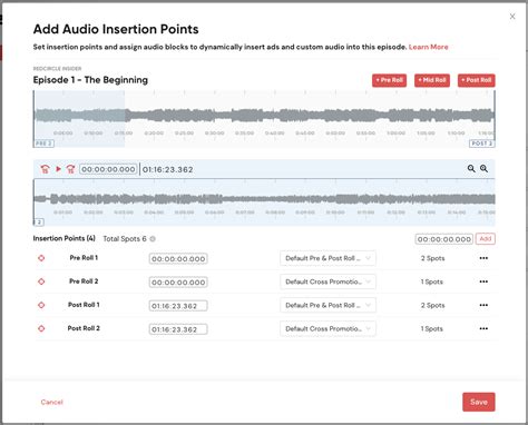 How Audio Blocks And Insertion Points Work Together