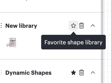 lucidchart is there a way to always show my custom shape library