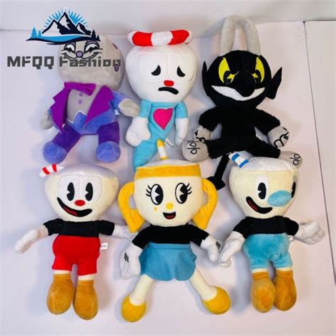KO Cuphead Adventure Plush Toy Cute Game Cartoon Cuphead Mark Doll Toy ...