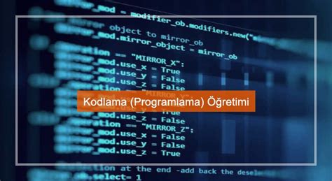kodlama programlama Öğretimi
