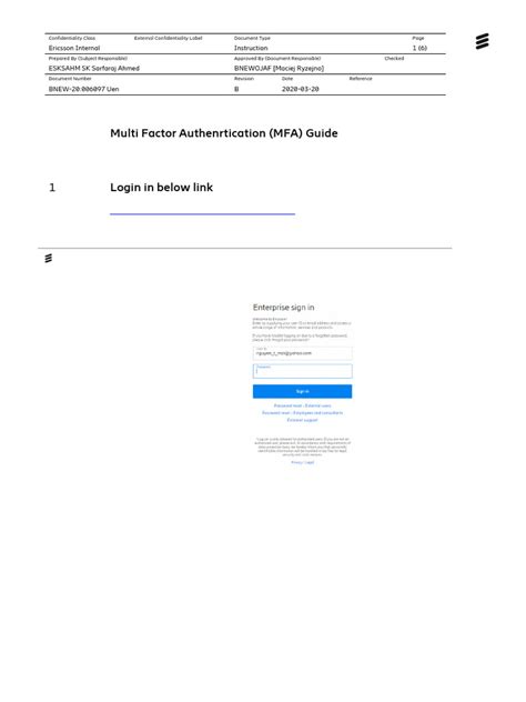 Multi Factor Authentication Mfa Guide 1 Pdf Authentication