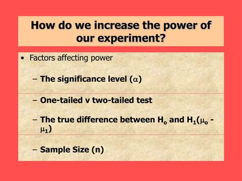 Ppt Lecture 2 Null Hypothesis Significance Testing Continued Powerpoint Presentation Id 4626125