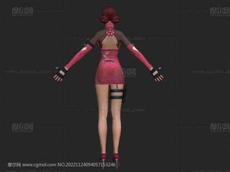 瑾 女枪手特工3d模型其他角色模型下载 摩尔网cgmol