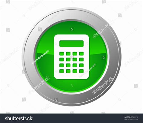 Calculator Button Stock Vector Illustration Shutterstock