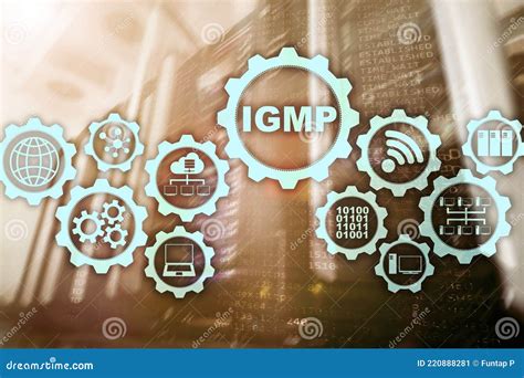 Igmp Internet Group Management Protocol Concept Stock Image Image Of