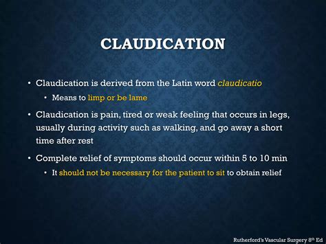 Topic Of Vascular Claudication Pdf
