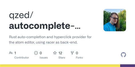 GitHub Qzed Autocomplete Racer Rust Auto Completion And Hyperclick Provider For The Atom