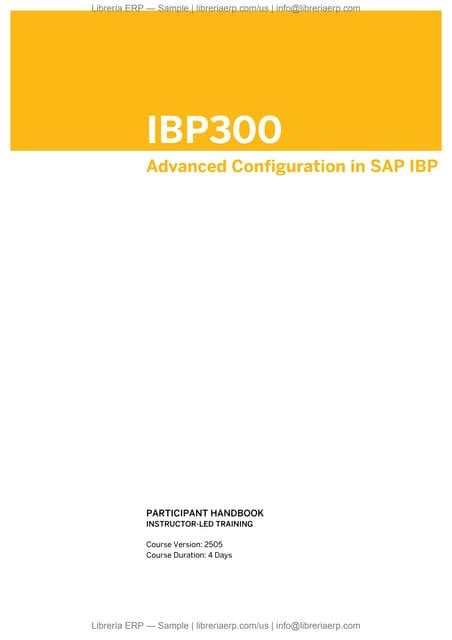 Ibp300 Col2505 Advanced Configuration In Sap Ibp Pdf