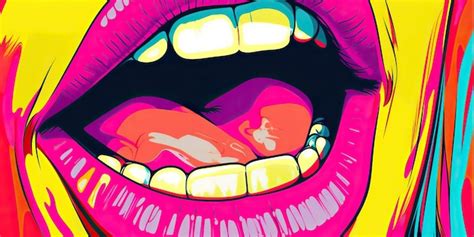 Premium AI Image AI Generated AI Generative Retro Vintage Open Mouth Girl With Tongue Sensual