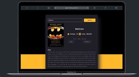 GitHub Techvfxking Movie Search App