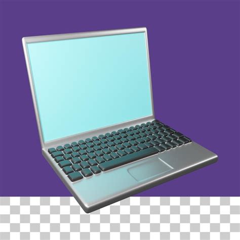 premium psd laptop 3d illustration