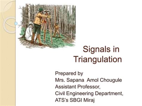 signals in triangulation surveying pptx