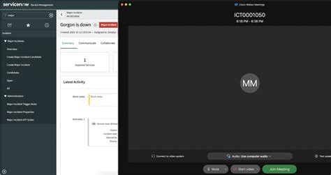 Resolve Major Incidents Fast With Webex For Servicenow