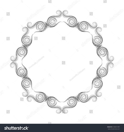 Black White Vector Frame Stock Vector Royalty Free 346051085 Shutterstock