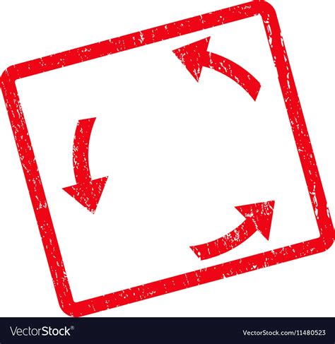 Rotate Ccw Icon Rubber Stamp Royalty Free Vector Image