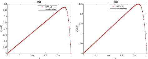comparison of the exact solution and multiple‐relaxation‐time‐lattice