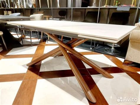 Стол керамический раздвижной 2 цвета 3 размера купить в Санкт