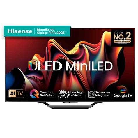 Smart Tv Hisense Mini Led Uhd 4k 55 Polegadas Frequência 144 Hz E Wi Fi 55u75lua Faststore Pdp