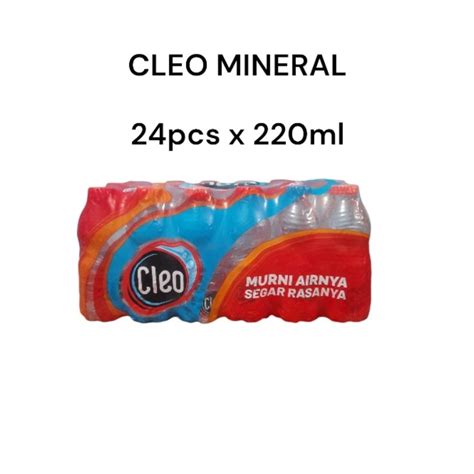 Jual Cleo Air Mineral Mini 220ml 1 Krat Isi 24 Pcs Shopee Indonesia