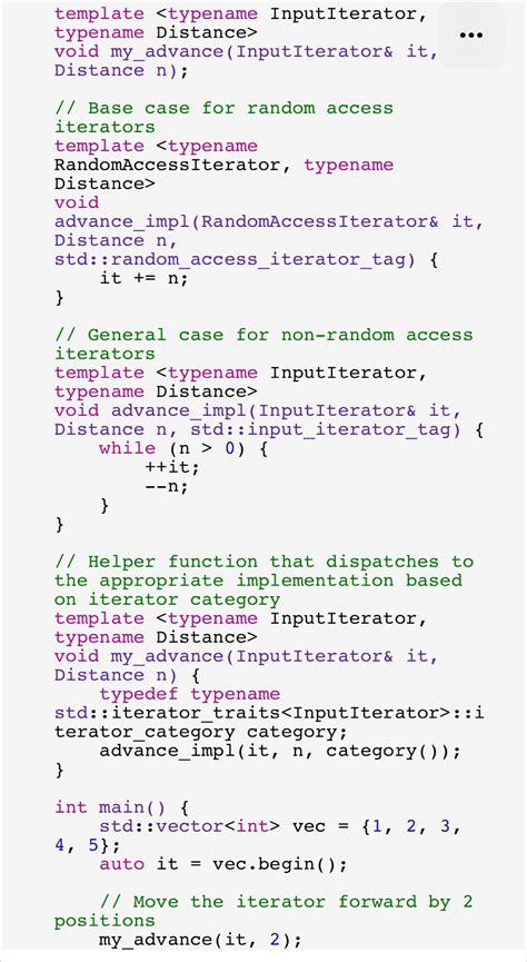Bharat Ahuja On Linkedin Cplusplus Stl Iteratortraits Advancefunction Codingtips