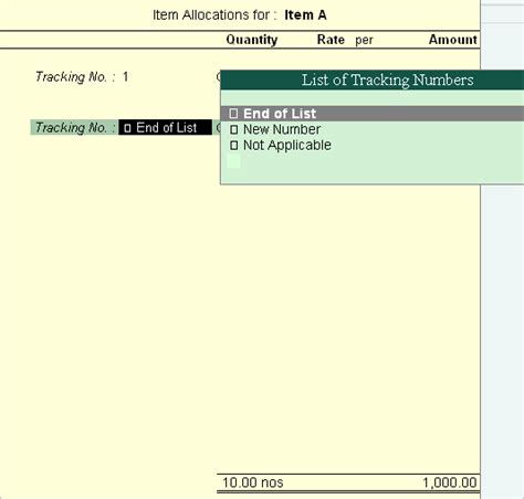 Using Tracking Numbers