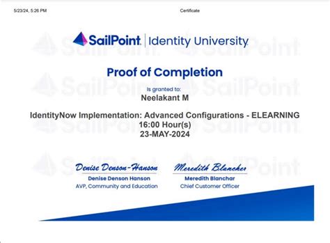 Neelakant M On Linkedin Identitymanagement Sailpoint Idn Elearning