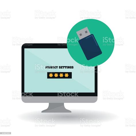 보안 시스템 디자인입니다 기술 그림입니다 보호 아이콘 Lcd에 대한 스톡 벡터 아트 및 기타 이미지 Lcd Usb 케이블 가상현실 Istock