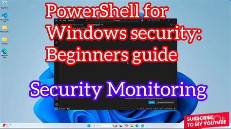 security monitoring powershell windowssecurity youtube