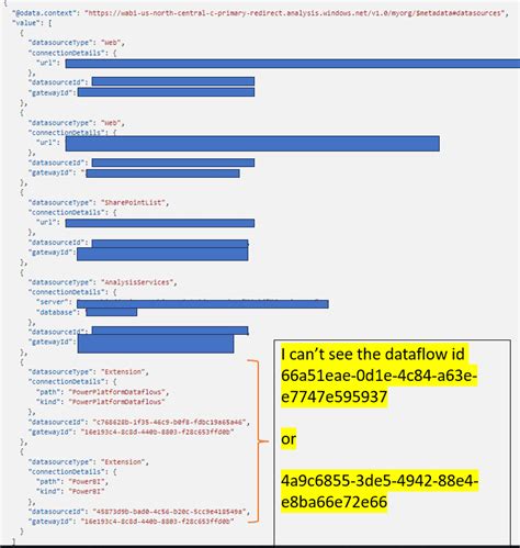 Solved Get Dataflow Id From Datasourcegatewayid Microsoft Fabric