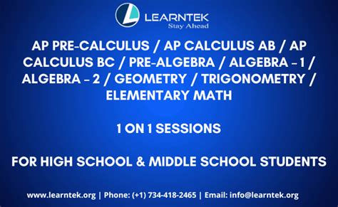 Ap Calculus Algebra Geometry 1 1 Tutoring