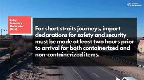 Entry Summary Declaration Ens Customs Acronyms And Glossary Customs Declarations Uk