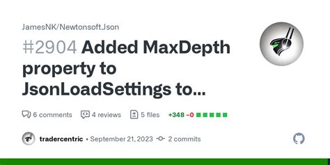 Added Maxdepth Property To Jsonloadsettings To Override The Maxdepth By Tradercentric · Pull