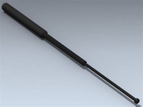 Expandable Baton 3d Model By Mesh Factory