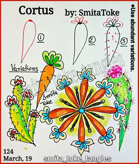 Cortus An Organic Tangle Enjoy In Zentangle Patterns Drawing Pad Tangled