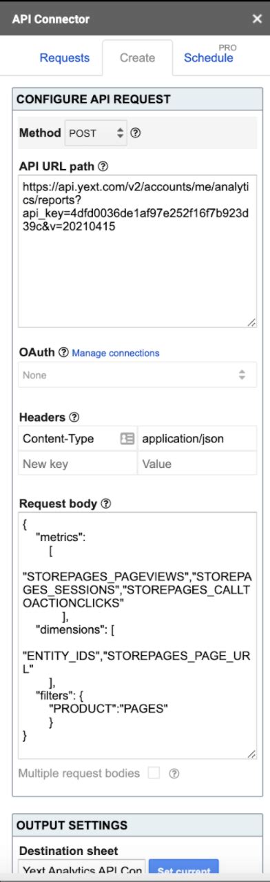configure api request information hitchhikers