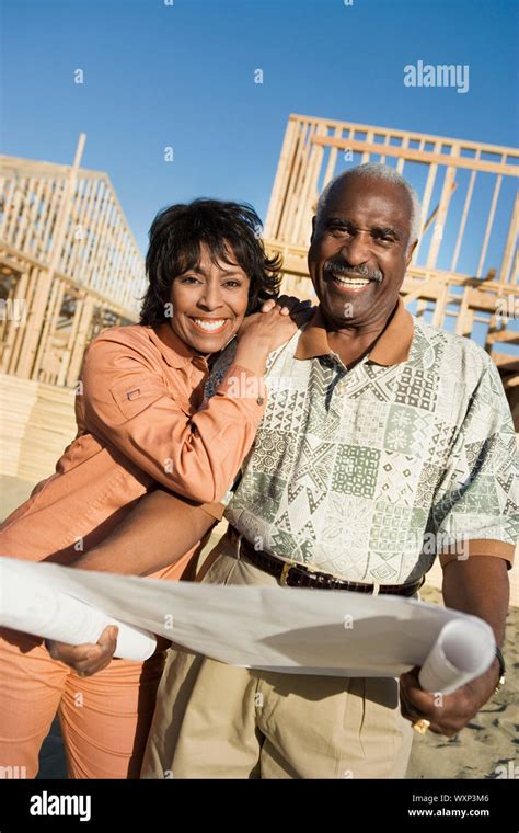 Couple Having Their House Built Stock Photo Alamy