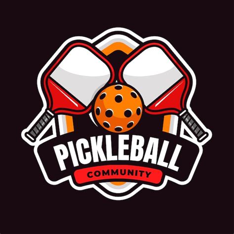 Free Vector Pickleball Logo Design Template