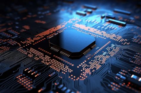 premium ai image cuttingedge microcircuit radiance info wide view an