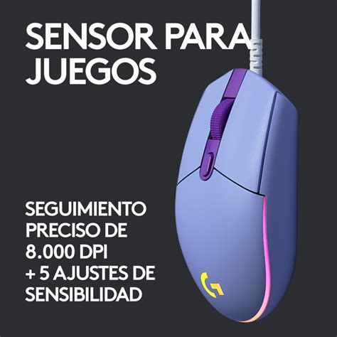 Mouse Gamer Logitech G Series Lightsync G Lila Tecnomarket Ink