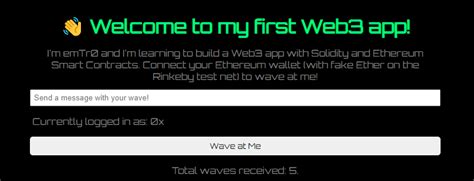 Github Emtr0web3 App With Solidity And Ethereum Smart Contracts Based On A Buildspace