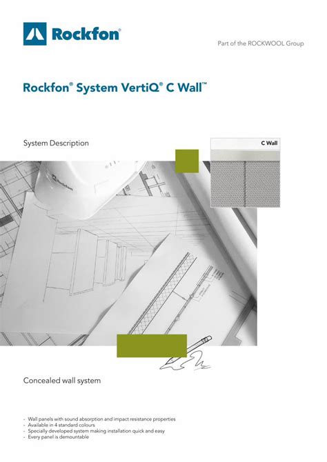 Pdf Rockfon System Vertiq C Wall Dokumentips
