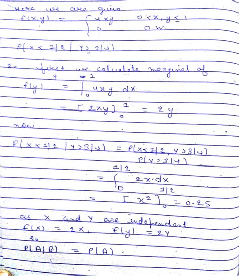 24 Let X And Y Be Continuous Random Variables With Joint Density