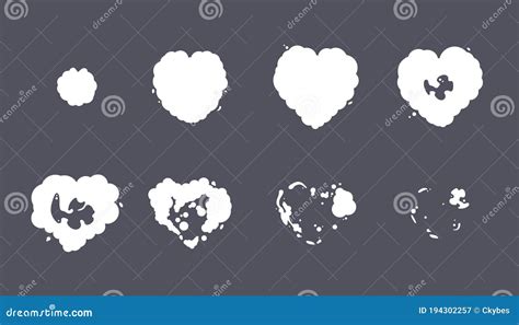 heart sprite animation grow and disappear sprite sequence for like