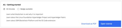 As A User I Can See All Available Tutorials In A Tab Issue IBM Blockchain Blockchain