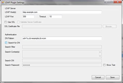 Pgina Ldap Plugin Documentation