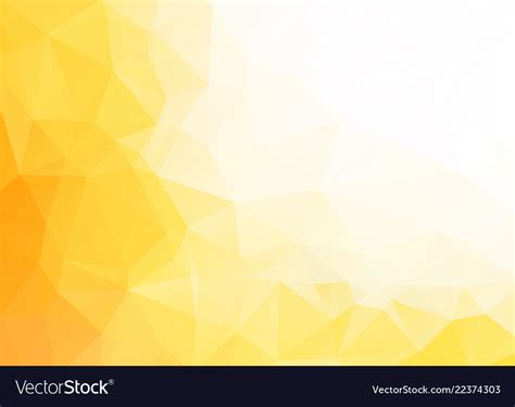 Abstract Yellow White Triangles Background Vector Image