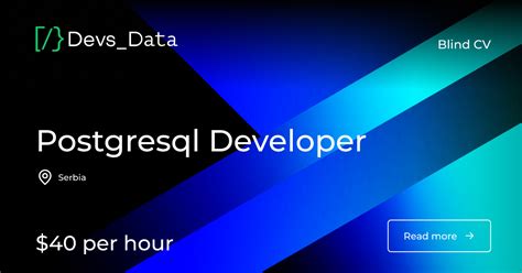 Postgresql Developer Resume Devsdata
