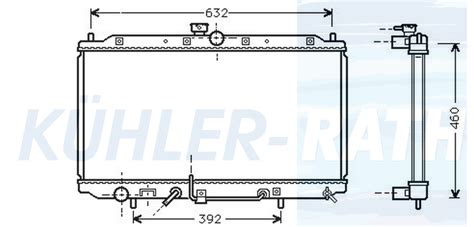 Wasserkühler passend für MB925638 MB299523 - KUEHLER-RATH