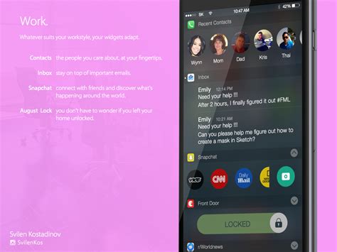 Ios 9 Smart Widgets On Behance